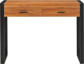 Psací stůl se 2 zásuvkami 100 x 40 x 75 cm teakové dřevo 325268