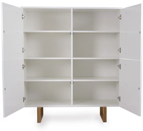 TENZO Komoda BIRKA bílá 135x118cm 9002814454