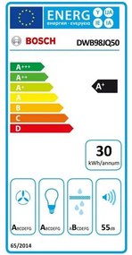 Bosch DWB98JQ50 Komínový odsavač par