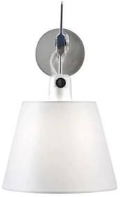 Artemide 1184010A+0781050A Tolomeo parete diffusore 24, nástěnné designové svítidlo s vypínačem a satin stínítkem, 1x70W, prům. 24cm