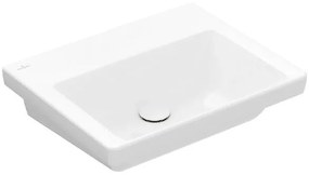 Villeroy & Boch Subway 3.0 - Umyvadlo 550x440 mm, bez přepadu, bez otvoru pro baterii, CeramicPlus, alpská bílá 4A7058R1