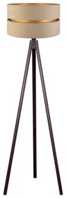Duolla - Stojací lampa DUO 1xE27/60W/230V pr. 44 cm béžová/wenge