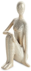 EUROFIRANY DEKORAČNÍ SOŠKA LADY 11X10X21 CM ŠAMPAŇSKÁ