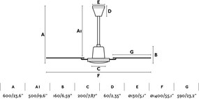 FARO 33111 MALVINAS L, hnědá, stropní ventilátor - FARO