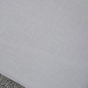 HOMCOM Taburet na nohy Čalouněný taburet s dřevěnými nohami 68x38x42 cm šedý Taburet do obývacího pokoje Ložnice Předsíňová lavice | Aosom.de
