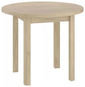 Jídelní stůl Adam - průměr 80 cm, dub cremona