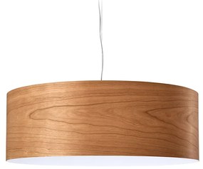 Válcové svěšené svítidlo z dřevěné dýhy Gea  Válcové svěšené svítidlo z dřevěné dýhy Gea Dekor: Přírodní třešňové dřevo, Průměr: 700 mm