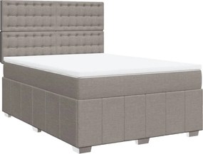 Box spring postel s matrací taupe 140x200 cm textil 3291709