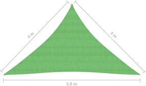vidaXL Stínicí plachta 160 g/m² 4 x 4 x 5,8 m HDPE [311314] Barva: Tmavě zelená