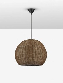 Ratanové závěsné svítidlo v přírodní barvě ø 39 cm Rielo – Nova Luce