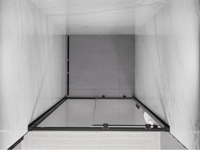 Mexen Exo posuvné sprchové dveře 105 cm, transparentní, černé - 8151-105-000-70-00