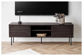 Hnědý TV stolek v dekoru dubu 40x50x150 cm Kyoto – House Nordic