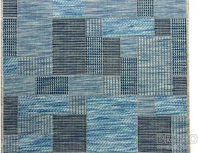 Breno Běhoun TERAZZA 21107 silver Black-Blue, šíře 80 cm, Modrá/Vícebarevné