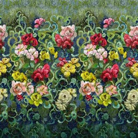 Květovaná tapeta TAPESTRY FLOWER Designers Guild Odstín Tapety: Vintage Garden PDG1153/01