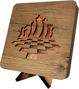Li-Go "Šachy" lampa 19x19 cm provedení povrchu: dub světlý