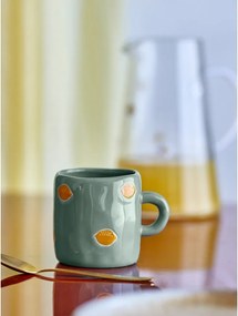 Šedozelený dětský hrnek z kameniny 230 ml Agnes – Bloomingville Mini