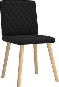 Jídelní židle 6 ks černé textil 3315493