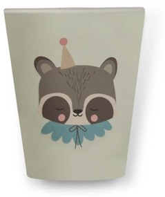 EEF lillemor Bambusové nádobí pro děti Circus Raccoon - set 5 ks, zelená barva, béžová barva
