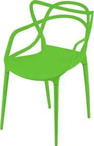 Zahradní set KATO SIRVON - 2 židle a kulatý stolek, černá/zelená