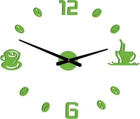 Nalepovací hodiny na zeď káva I SENTOP 12P023