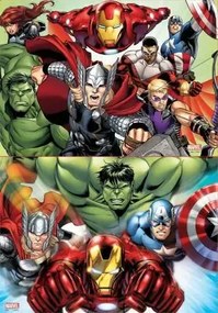 EDUCA Puzzle Avengers / Sjednocení 2x48 dílků / od 3 let