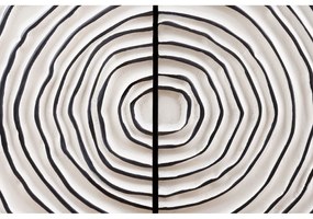 Massive home | Vysoká komoda Zen Circle 120cm  bílá / černá