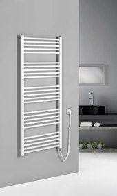 Sapho METRO-E elektrický koupelnový radiátor rovný 500 x 1340 mm 500 W bílá ME513