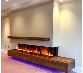 Water vapor fireplace -  Parní krb 1500 3D hloubka 240mm