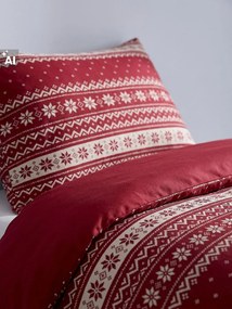 Sinsay - Sada ložního prádla se vánočním vzorem - červená