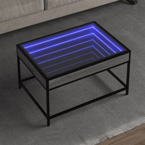 Konferenční stolek s Infinity LED šedý sonoma 70 x 50 x 41 cm