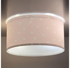 Dalber | Dalber 82216S - Dětské stropní svítidlo STAR LIGHT 2xE27/60W/230V růžová | PI534