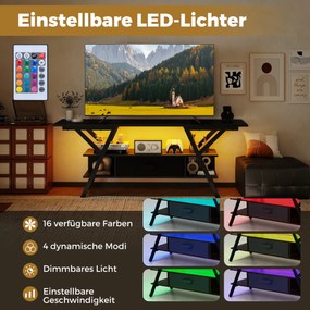 Costway Televizní stojan pro 65 palcový televizor 3 Tier Entertainment Center