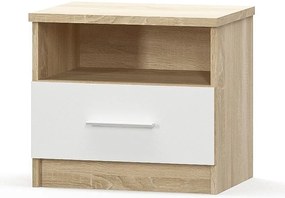 Casarredo Noční stolek 2 ks MARKOS dub sonoma/bílá