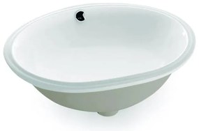 Bathco 0053 - Zápustné umyvadlo ANCONA 55x41 cm porcelán/bílá