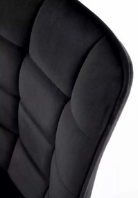 LuxuryForm DESIGN Židle ORLEN VELUR - černá