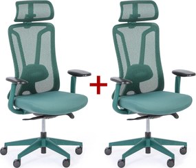Kancelářská židle MIDA 1+1 ZDARMA, zelená