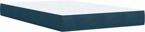 Box spring postel s matrací modrá 120 x 200 cm samet 3290886