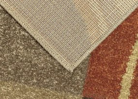 Koberce Breno Kusový koberec PORTLAND 3064/AY3J, Hnědá, Vícebarevné, 133 x 190 cm