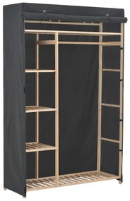 Šatní skříň šedá 110 x 40 x 170 cm textil 248189