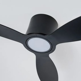 ZEVENTI - LED Stropní ventilátor VENTORA LED/24W/230V Wi-Fi Tuya černá + DO