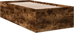 Rám postele kouřový dub 75 x 190 cm kompozitní dřevo 3280983