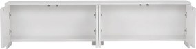 Bílý TV stolek 180x45x32 cm Aurelia – Kalune Design
