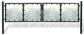 Černá jednokřídlá plotová brána 300 x 125 cm - Default Title