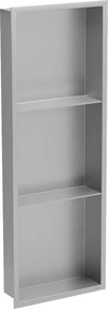 Mexen X-Wall-R nástěnná polička s límcem a policí 90 x 30 cm, inox - 1910903010S