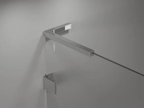 Mexen Lunar L sprchové dveře výklopné levé 135 cm, transparentní, chrom - 834L-135-000-01-00-L
