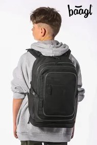 BAAGL Školní batoh Cubic Uni Černá / 29 l / vhodný od 3. třídy