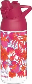 Quokka Swift 785 ml Red Flowers / Láhev na vodu / S pítkem / Ecozen /