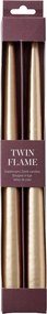 TWIN FLAME Sada svíček 2 ks 31 cm - zlatá