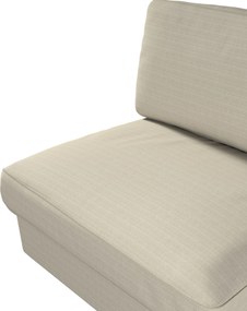 Potah na neskládací křeslo IKEA Kivik barva béžová látka pletený vzor