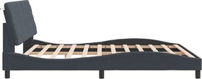Rám postele bez matrace tmavě šedý 180 x 200 cm samet 3207936